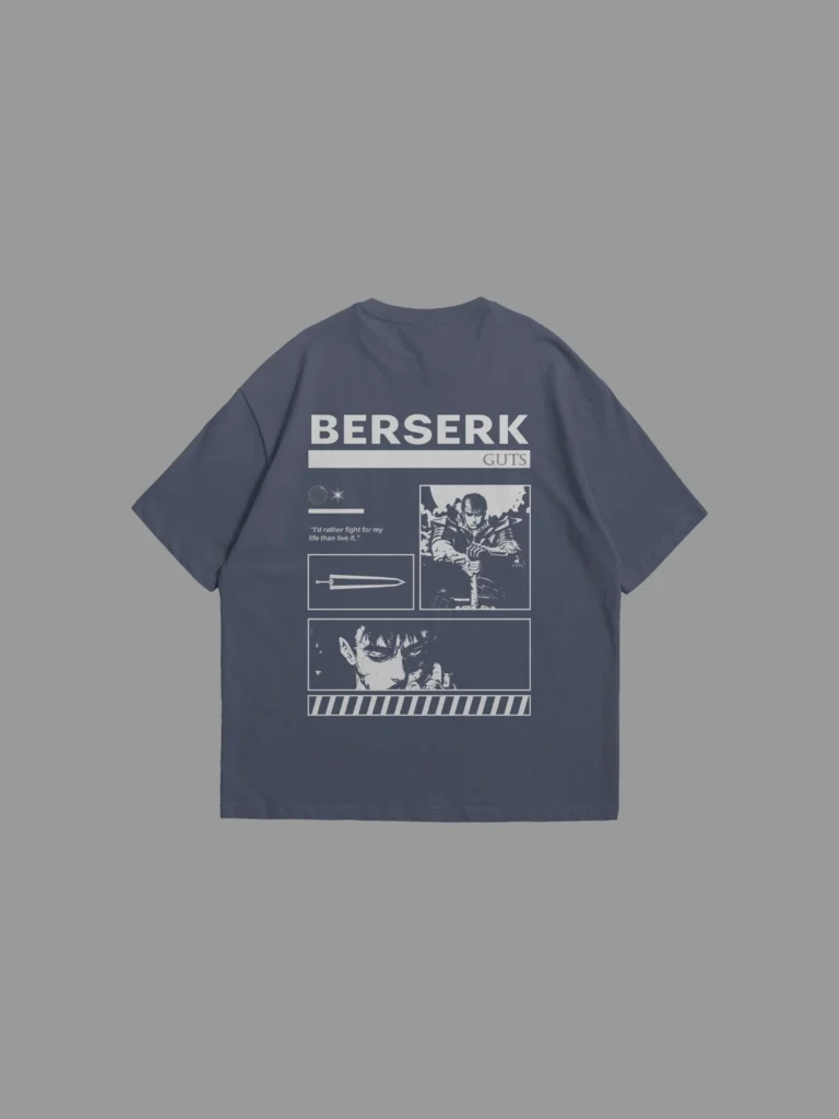 Guts Berserk Oversized Tee | Anime India