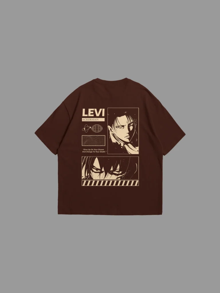Levi Ackerman Oversized Tee | Anime India